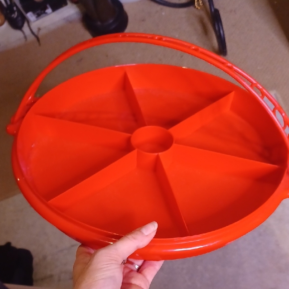 Kitchen | Red Divided Serving Tray | Poshmark